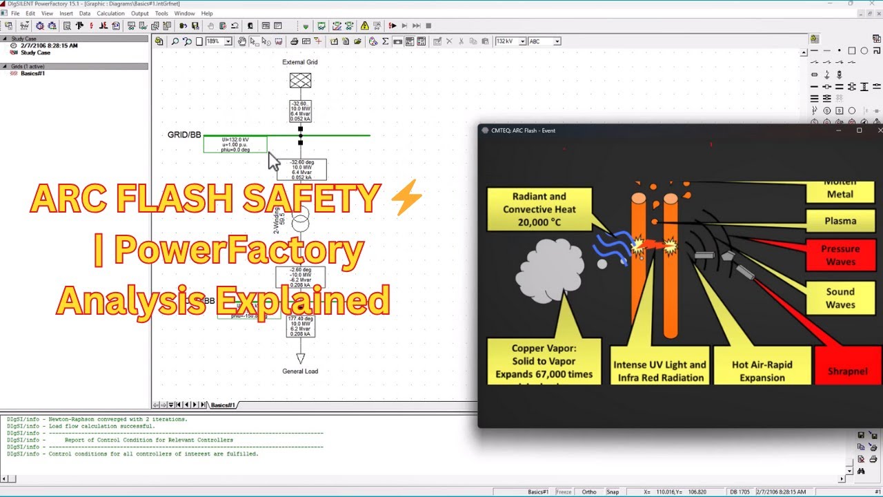 Arc Flash Analysis in DIgSILENT PowerFactory | Safety & Results Explained. part 1 - YouTube