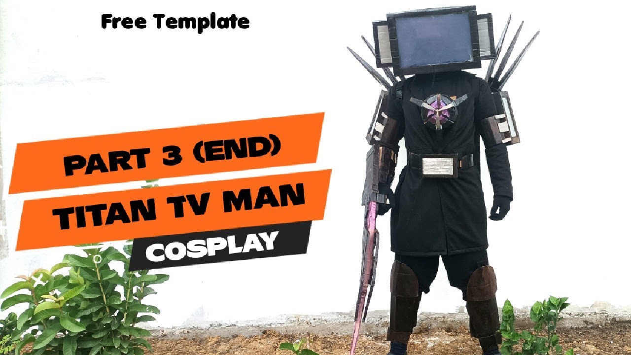How To Make Titan Tv Man Upgrade Skibidi Toilet cosplay From Cardboard ...