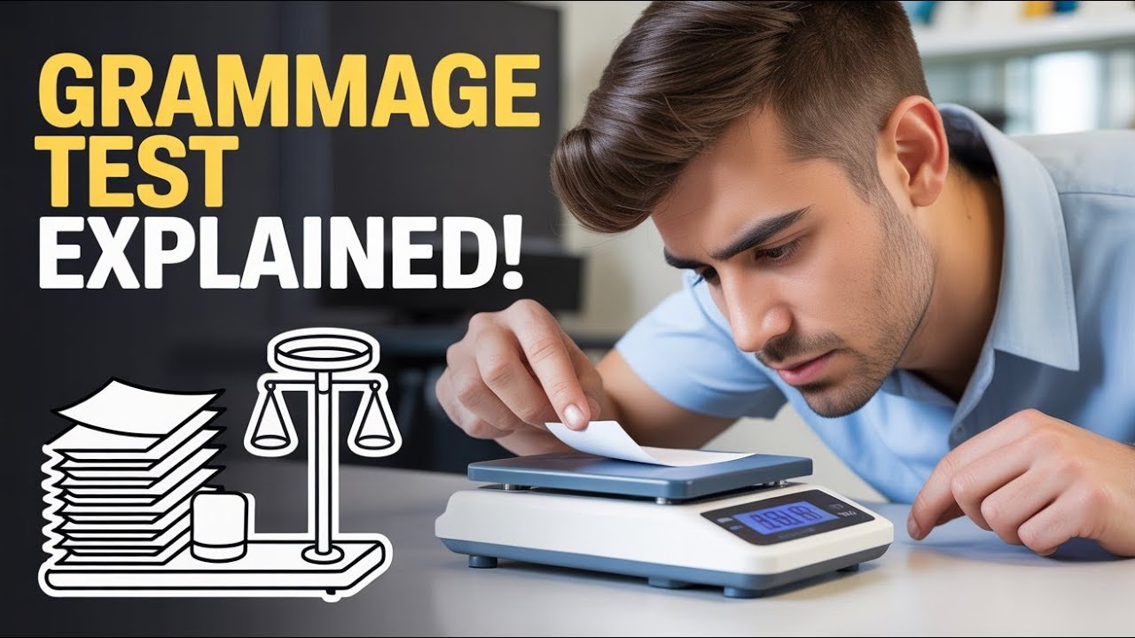 Grammage (GSM) Test Of Paper - YouTube