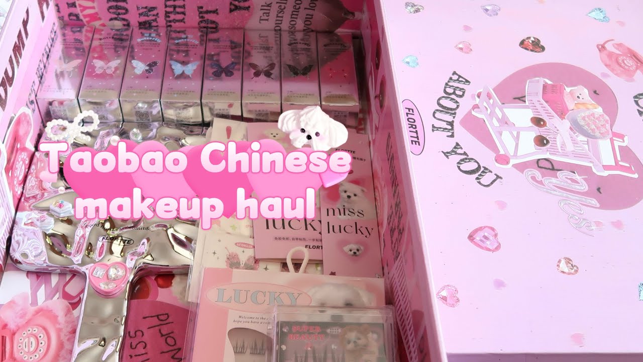 Taobao Chinese Flortte affordable makeup haul unboxing| pandabuy! - YouTube