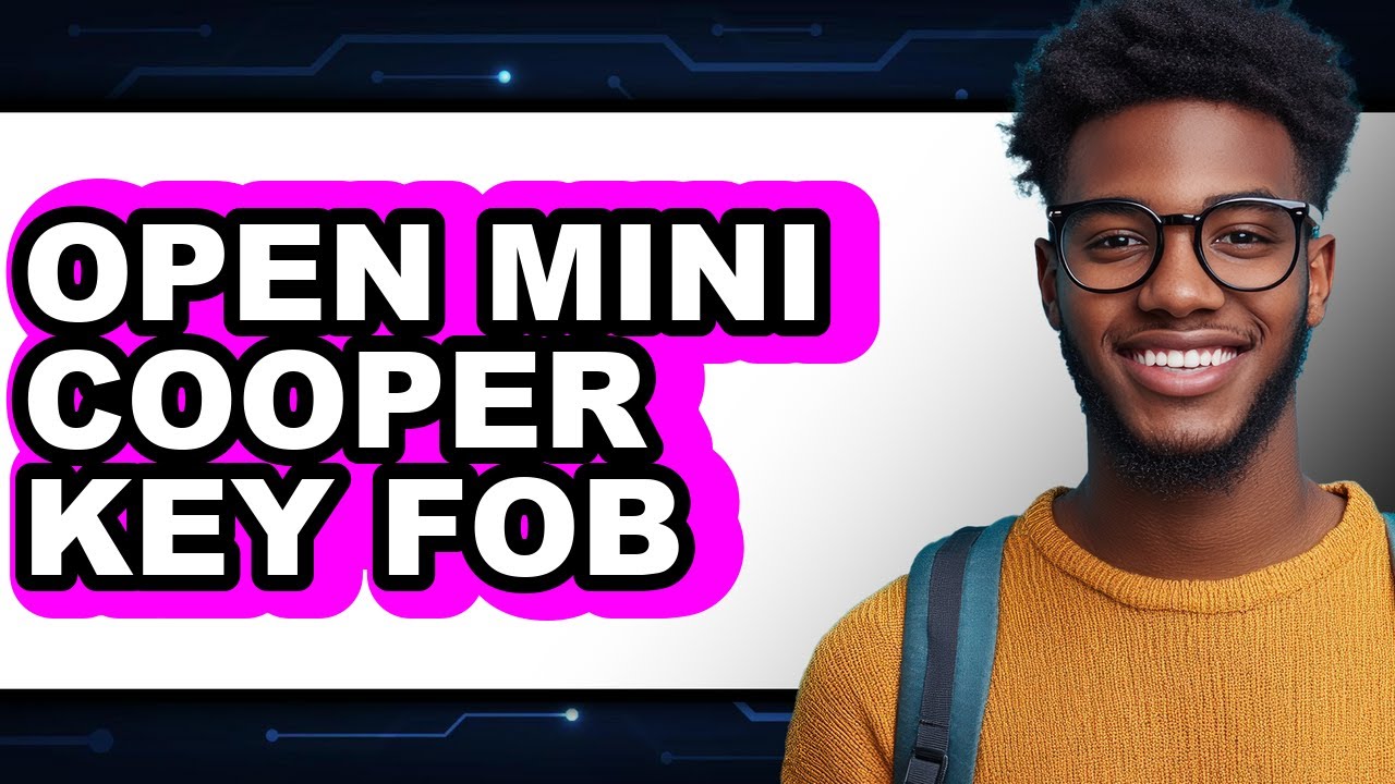 How to Open Mini Cooper Key Fob (Only Way) - YouTube