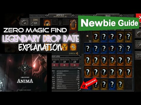 AnimA ARPG - ZERO (0) MAGIC FIND LEGENDARY DROP RATE - YouTube