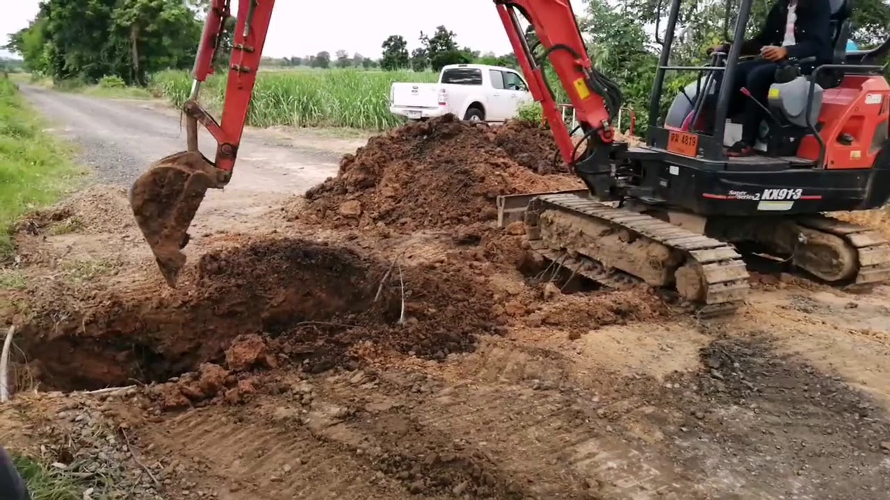kubota kx91-3 l mini excavator - YouTube