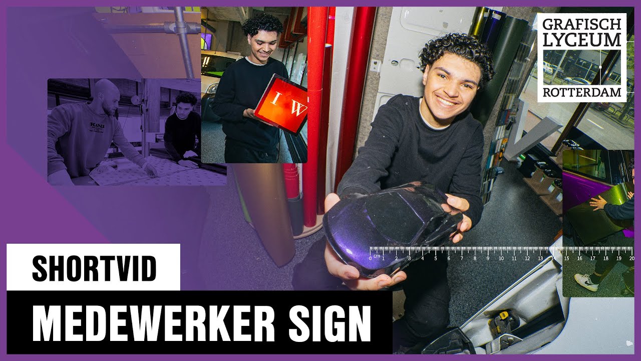 MEDEWERKER SIGN | Ali Haji | Grafisch Lyceum Rotterdam - YouTube