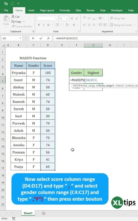 MAXIFS Formula in Excel: Discover the Power of Conditional Maximum Calculation - YouTube