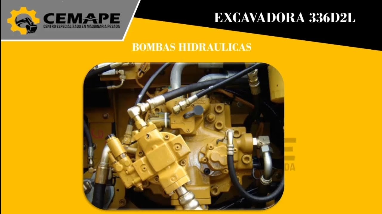 Excavadora de orugas Caterpillar 336 D2L, bomba NFC, PRV, censado cruzado, parte 1 - YouTube