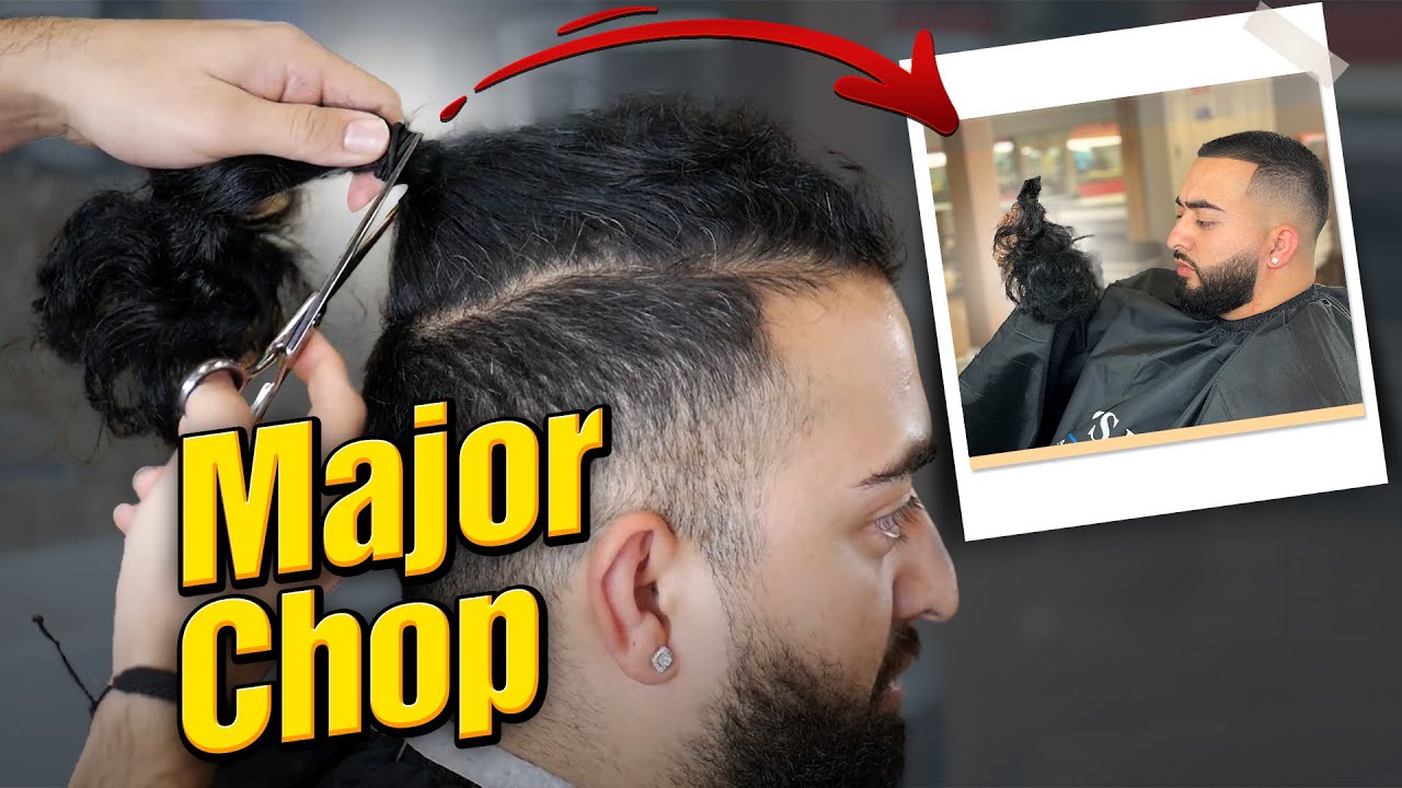 3 YEAR MAN BUN to BUZZ CUT TRANSFORMATION - Barber Tutorial - YouTube