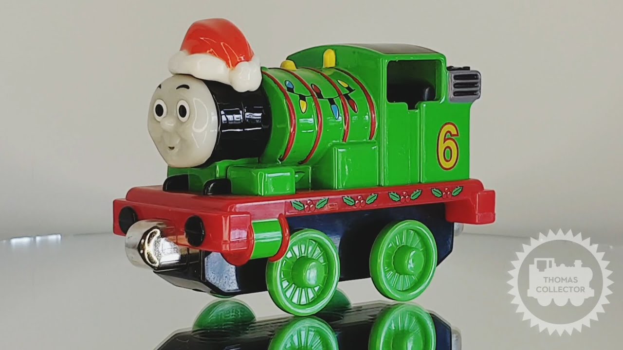Thomas Take Along: Holiday Percy, with santa hat & decorations (Thomas ...