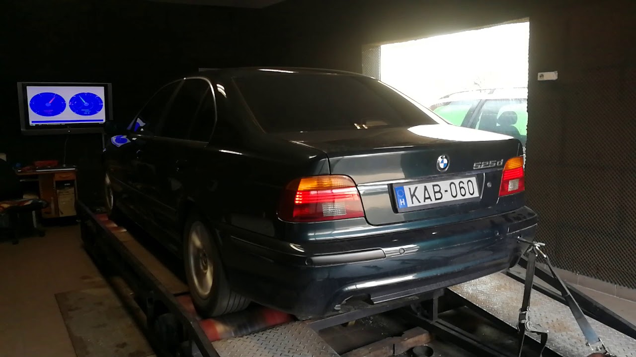BMW E39 525D 163hp @192 hp - YouTube