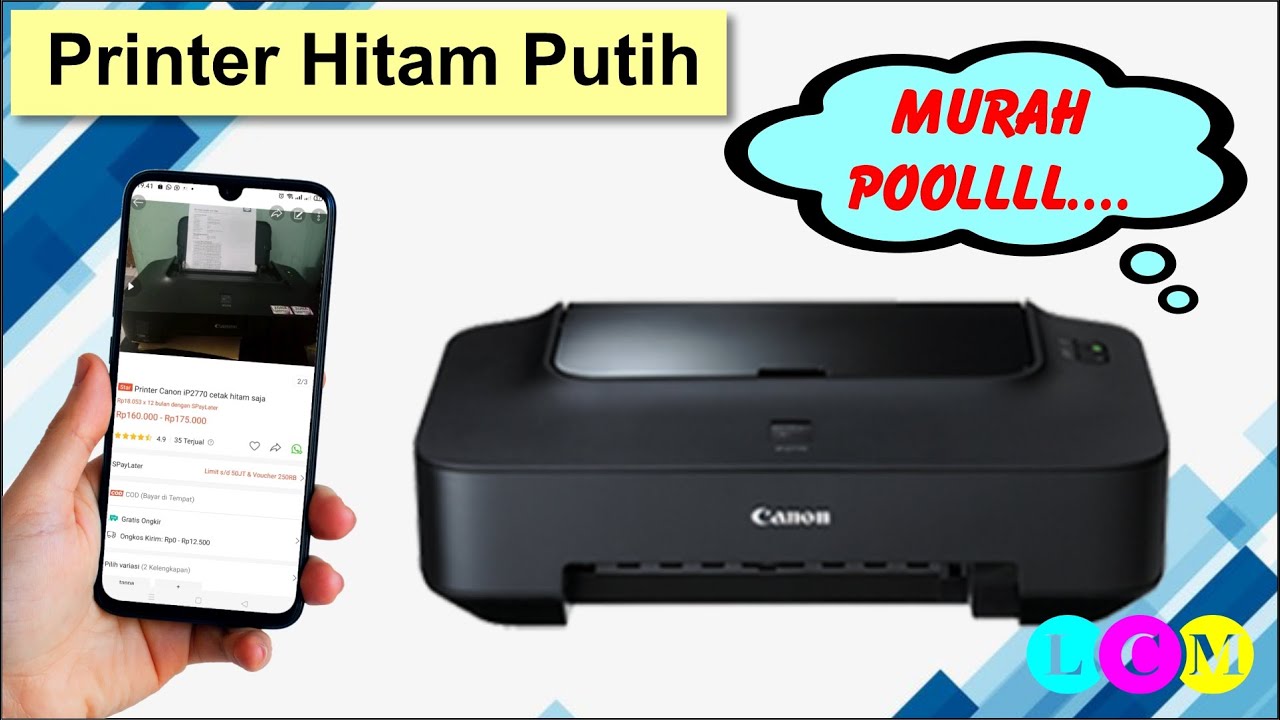 Printer Hitam-Putih Murah under 200rb | Canon iP2770 - YouTube