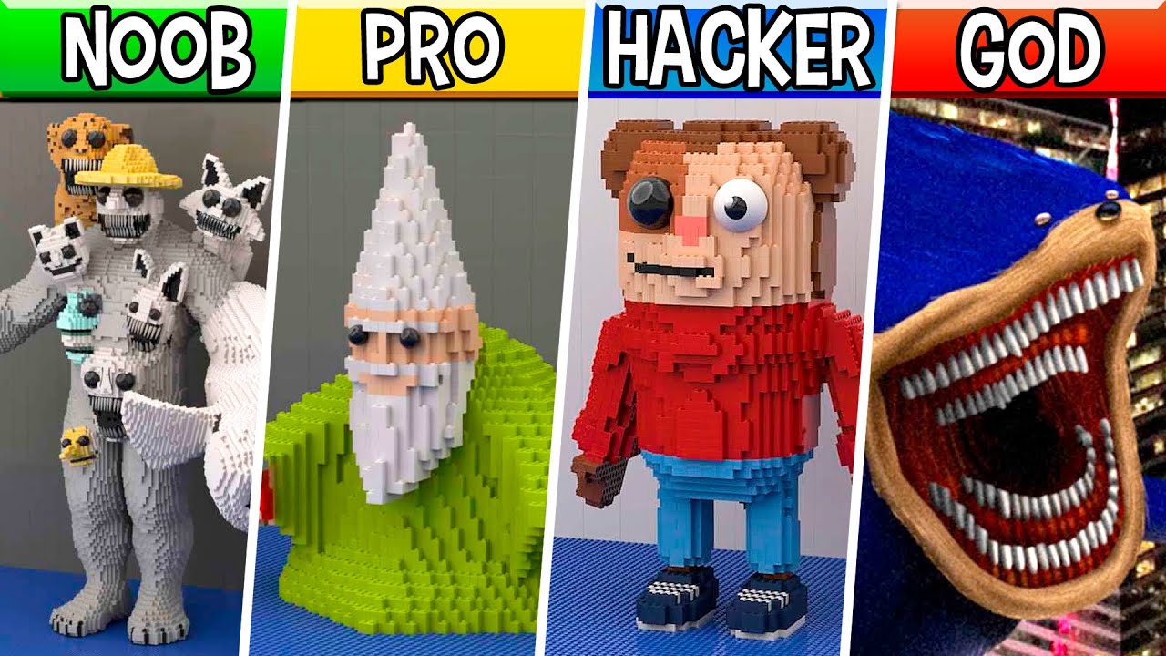 LEGO ALL NEW Famous Meme Characters (COLLECTION №2) : Noob, Pro, HACKER ...