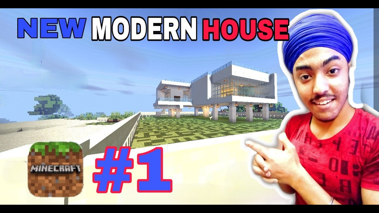 New Modern house Minecraft mobile techno punjabi gamer #1 - YouTube