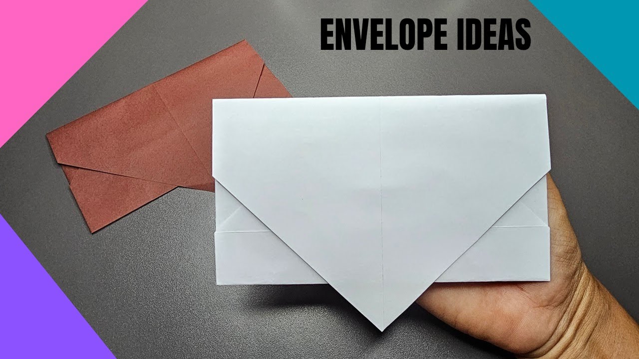 Paper envelope art, paper envelope cover design, How To - YouTube