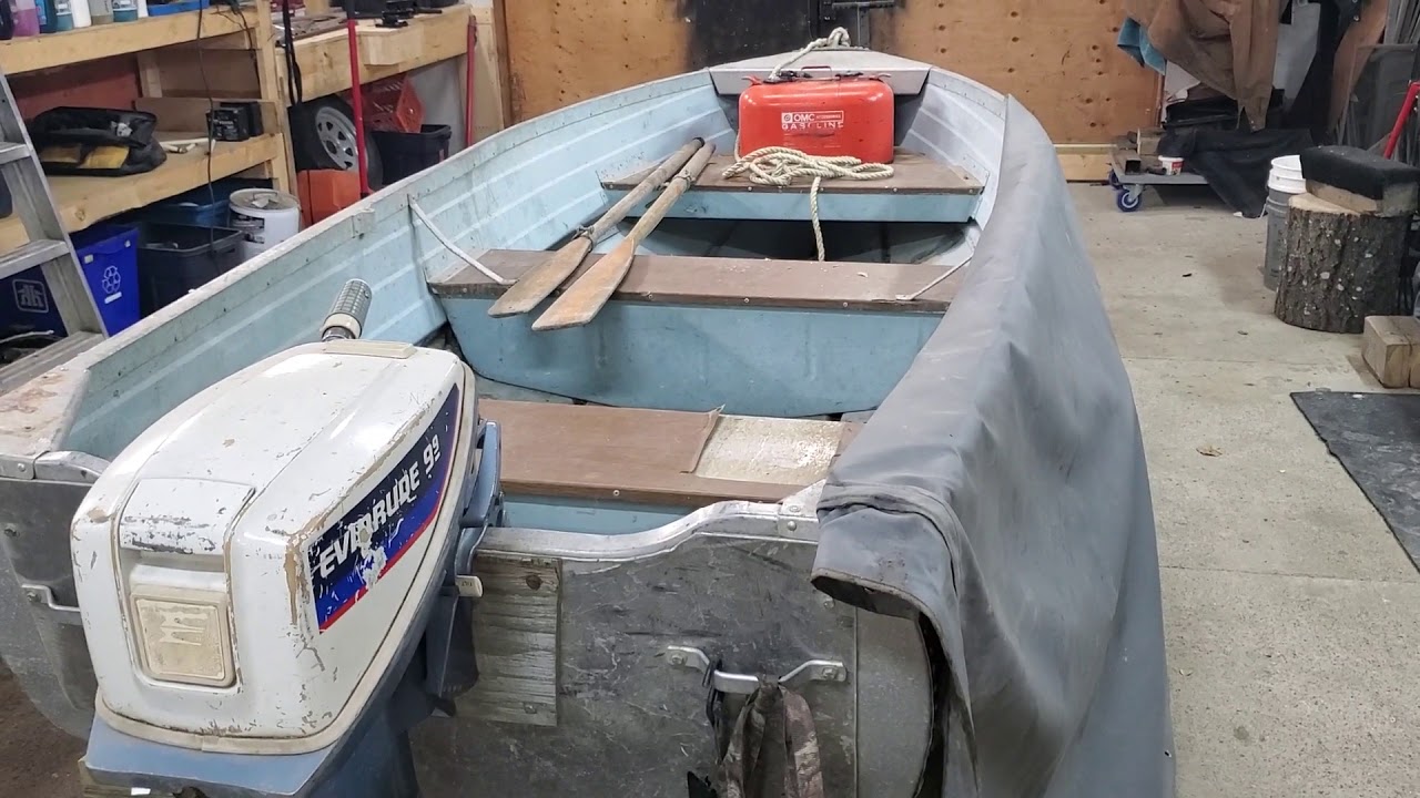 70s Springbok boat, 9.9 Evenrude - YouTube