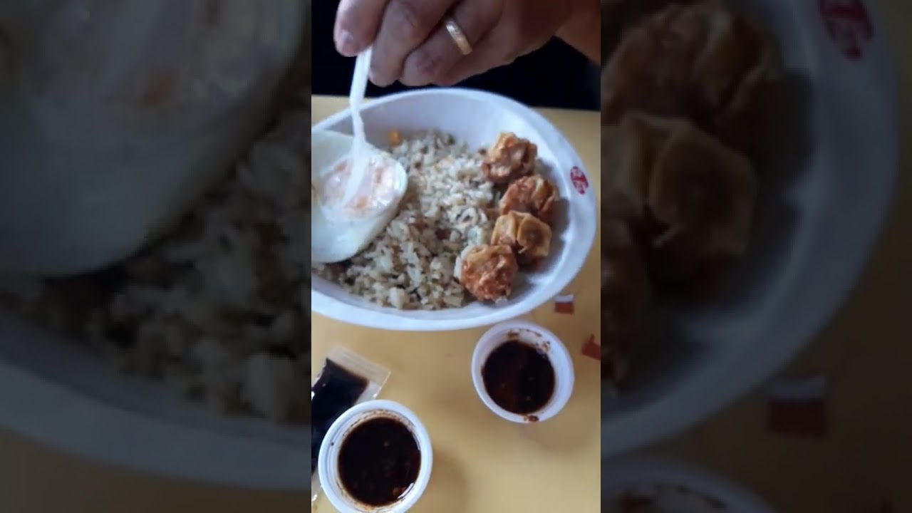 BREAKFAST PORK CHOWPAN | CHOWPAN WITH EGG & SIOMAI #food #shorts # ...