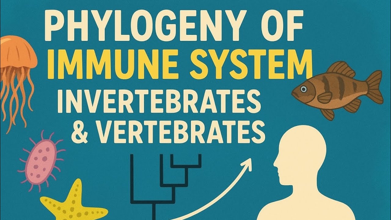 Phylogeny of immune system - invertebrates & vertebrates #msczoology # ...
