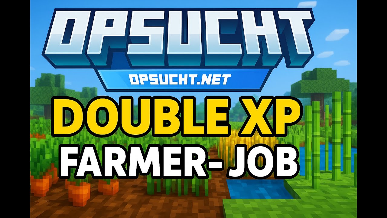 Doppelt XP im Farmer Job | 1.21 | Minecraft | OpSucht.net - YouTube