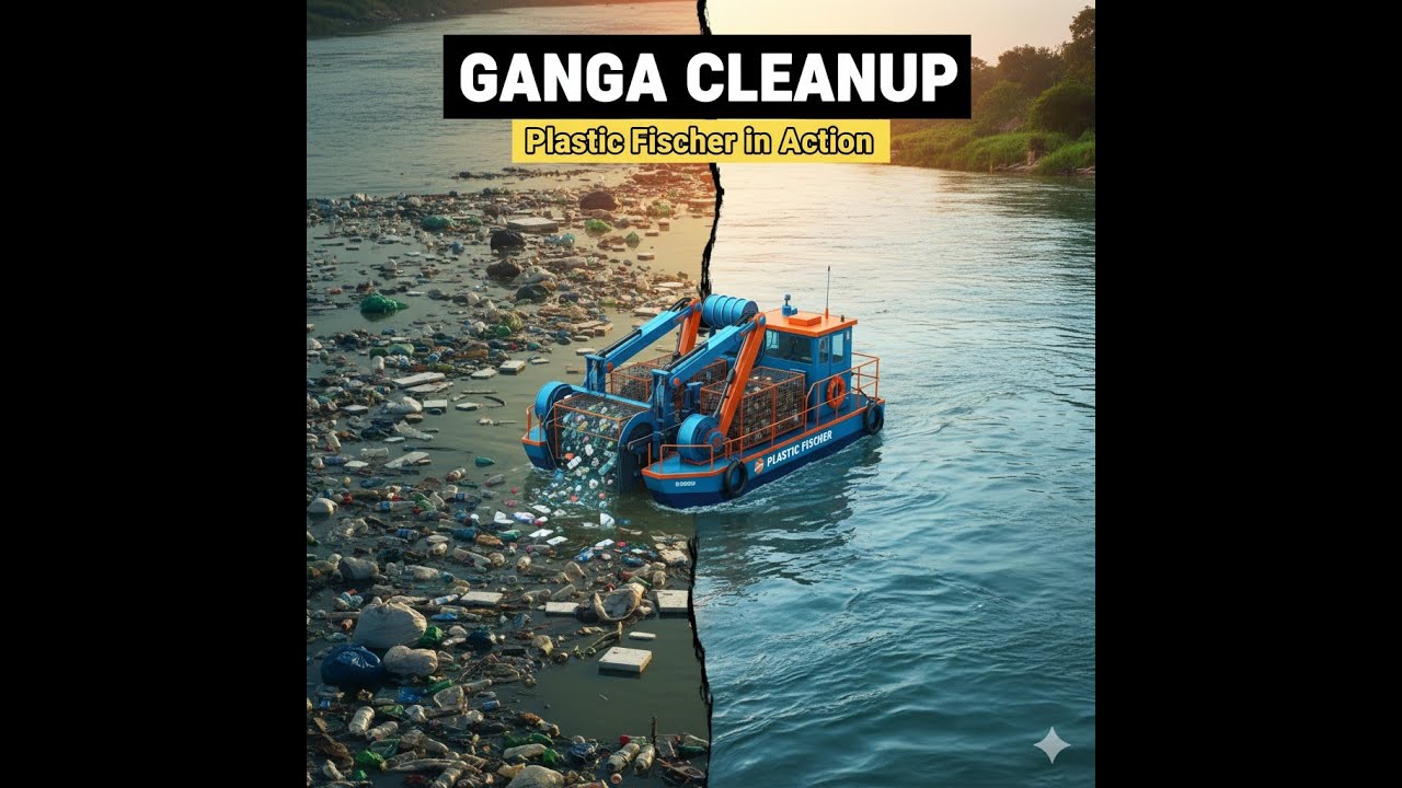 How @plasticfischer Cleans Ganga River in #varanasi | Real Clean-Up ...