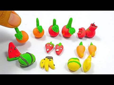 DIY How to make Miniature Fruits | DIY Polymer Clay Fruits | Part #1 ...
