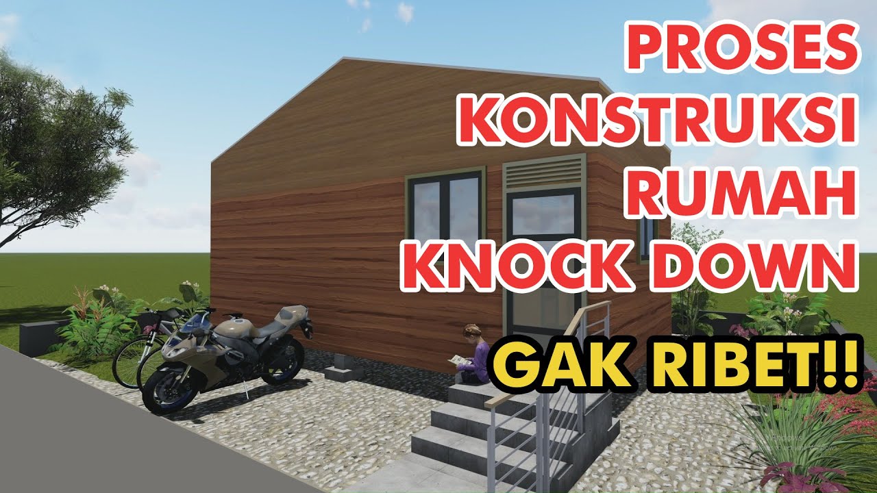 Rumah besi hollow knock down praktis tinggal pasang tanpa tukang ...