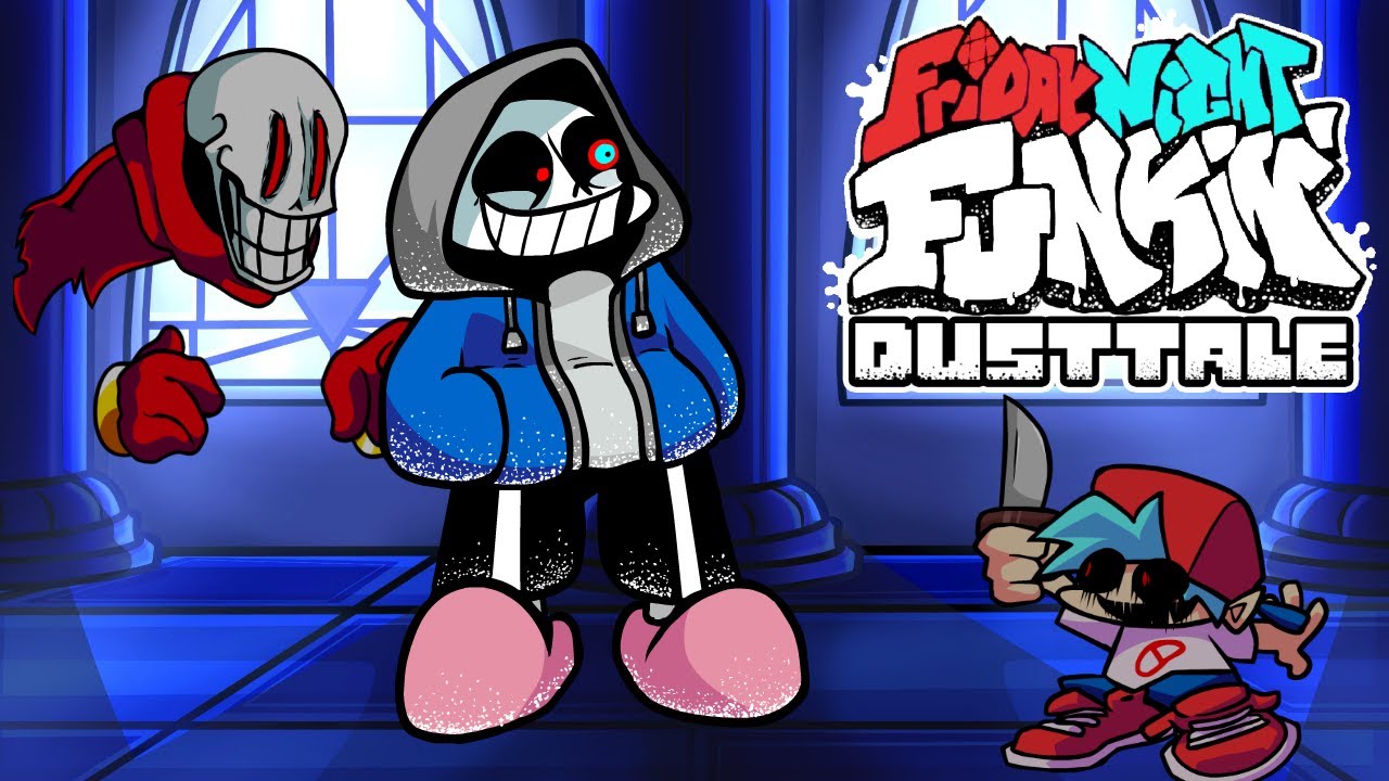 Sans Goes Insane - Friday Night Funkin Dusttale mod - YouTube