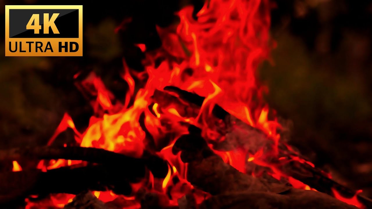 Peaceful Sleep Sanctuary | Campfire Sounds in a Quiet Mountain Basecamp ...