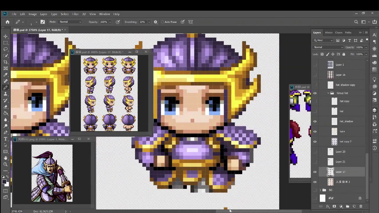 rpg maker mv Pixel characters creating - YouTube