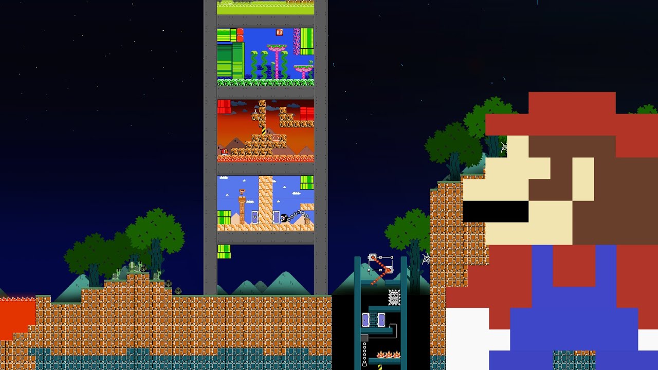 Mario and the giant ladder of worlds - YouTube