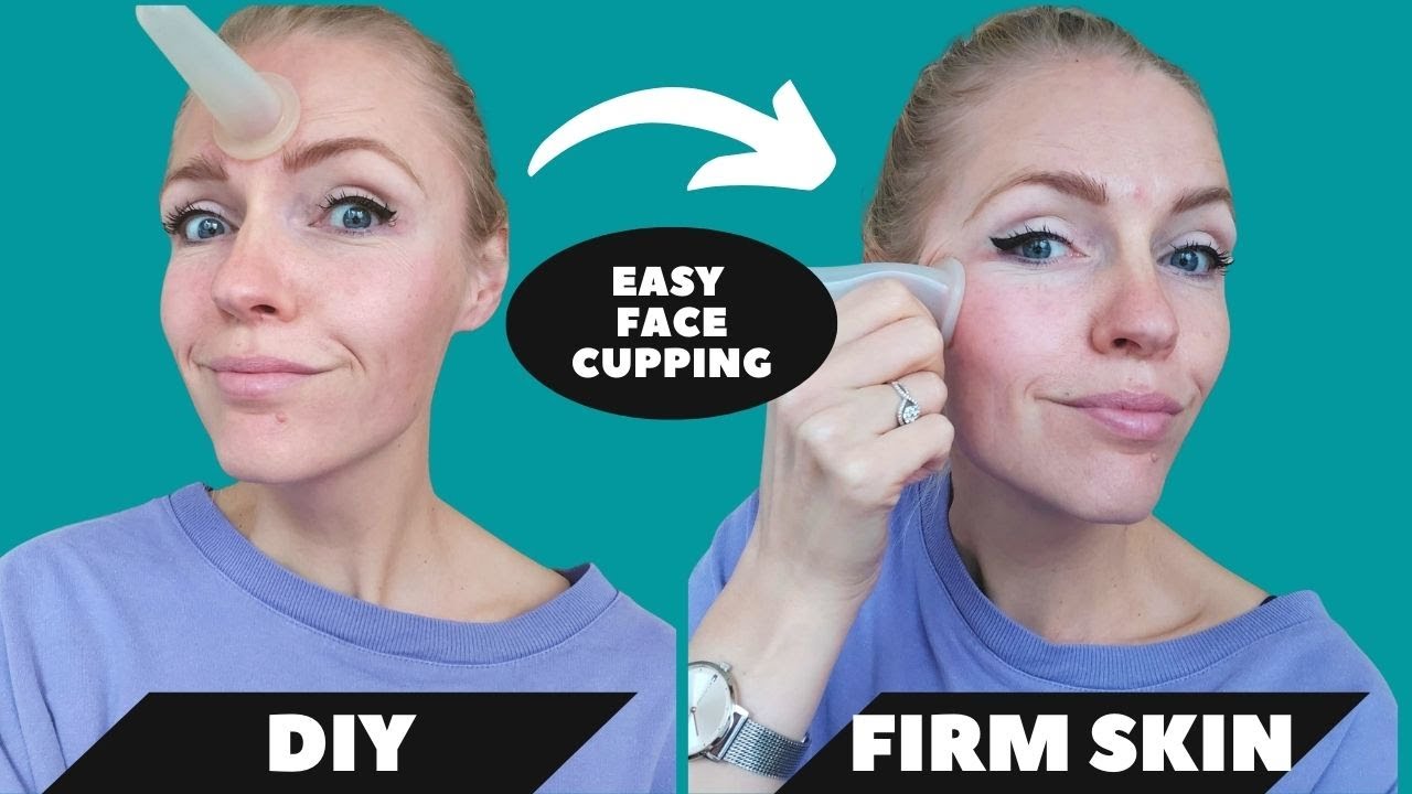 How to do Face CUPPING at home! For fine lines and wrinkles - YouTube