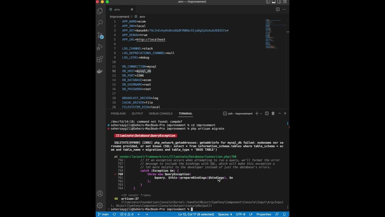 Sqlstate[hy000] [2002] Php Network Getaddresses Youtube