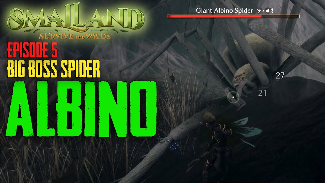 BiG BOSS! GiANT ALBiNO SPiDER | Smalland - YouTube