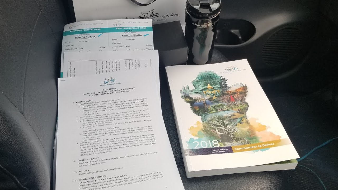 Souvenir / Goodie Bag RUPS/ Rapat Umum Pemegang Saham PT Alam Sutera ...