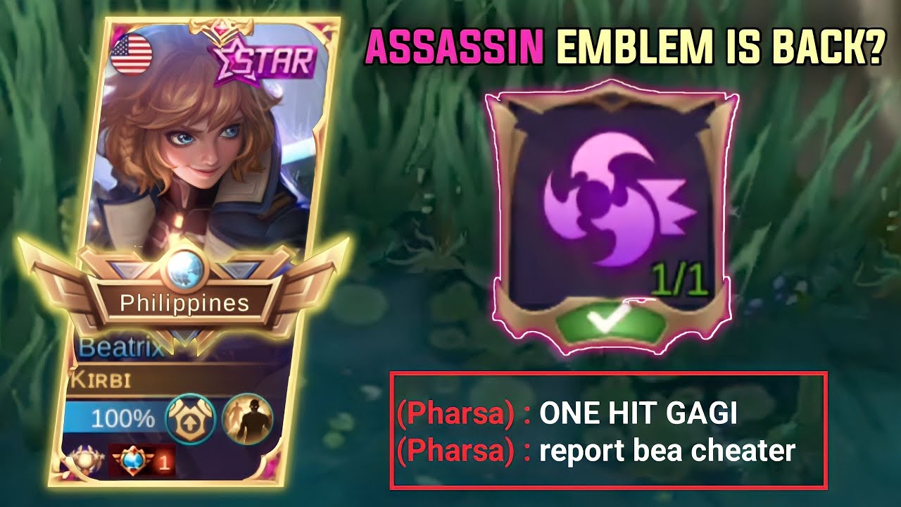 BEATRIX ASSASSIN IS BACK - ONE SHOT EMBLEM | TOP GLOBAL BEATRIX - YouTube