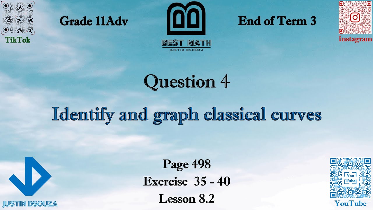 Identify and graph classical curves | Q4 P1 | 11A | EoT3 | - YouTube