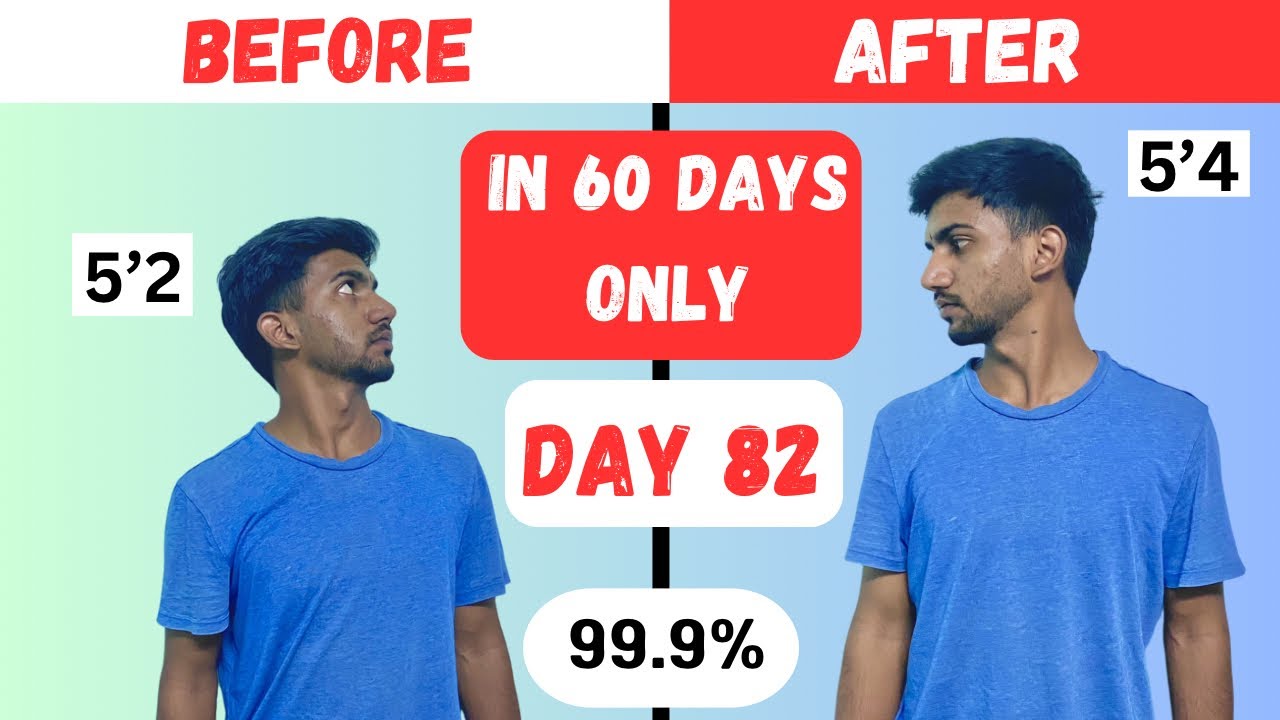 HEIGHT INCREASE CHALLENGE 90 Days/height increase very fast - YouTube