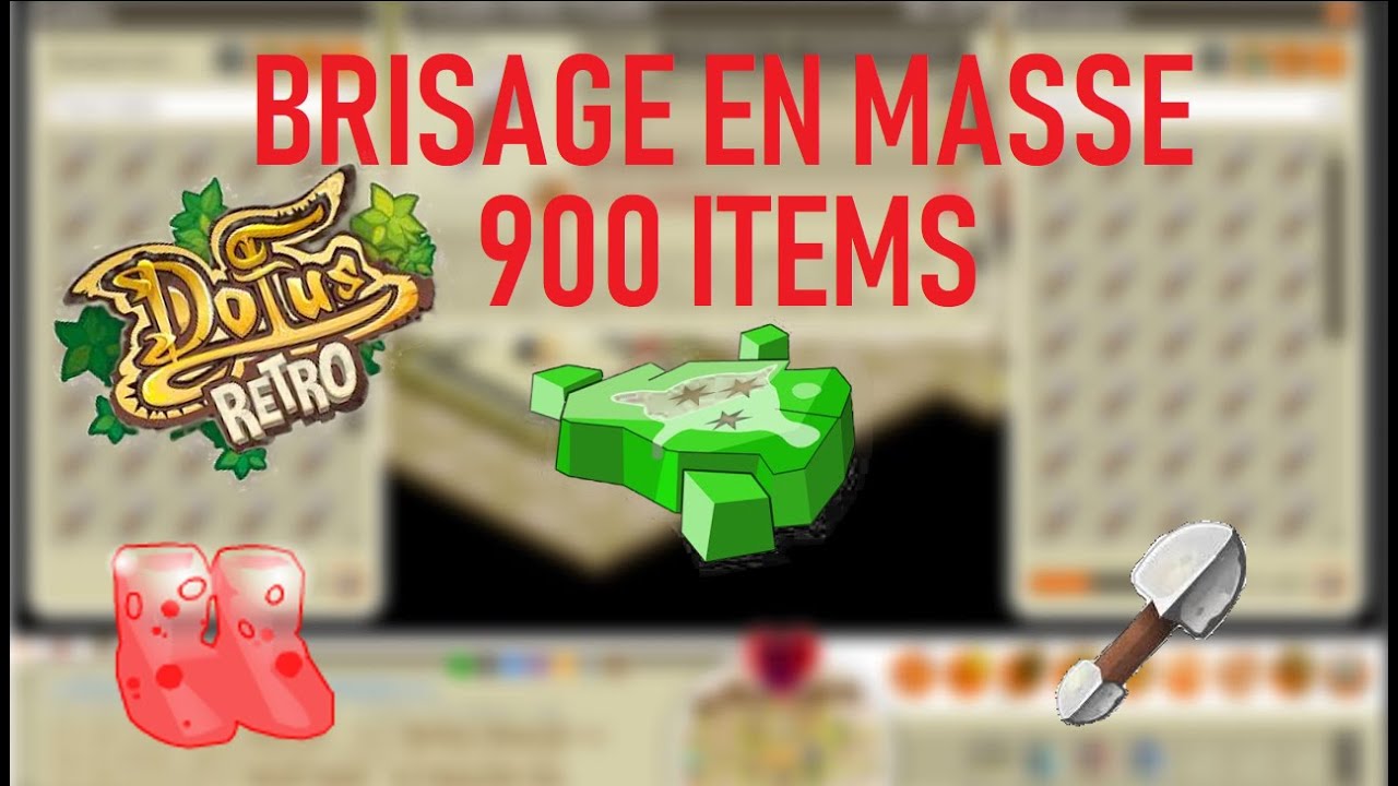[DOFUS RETRO] BRISAGE 900 ITEMS - RUNES GA PM - YouTube
