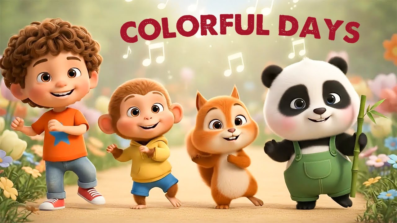 Colorful Day With Friends - Kids Songs & Nursery Rhymes for Children ...