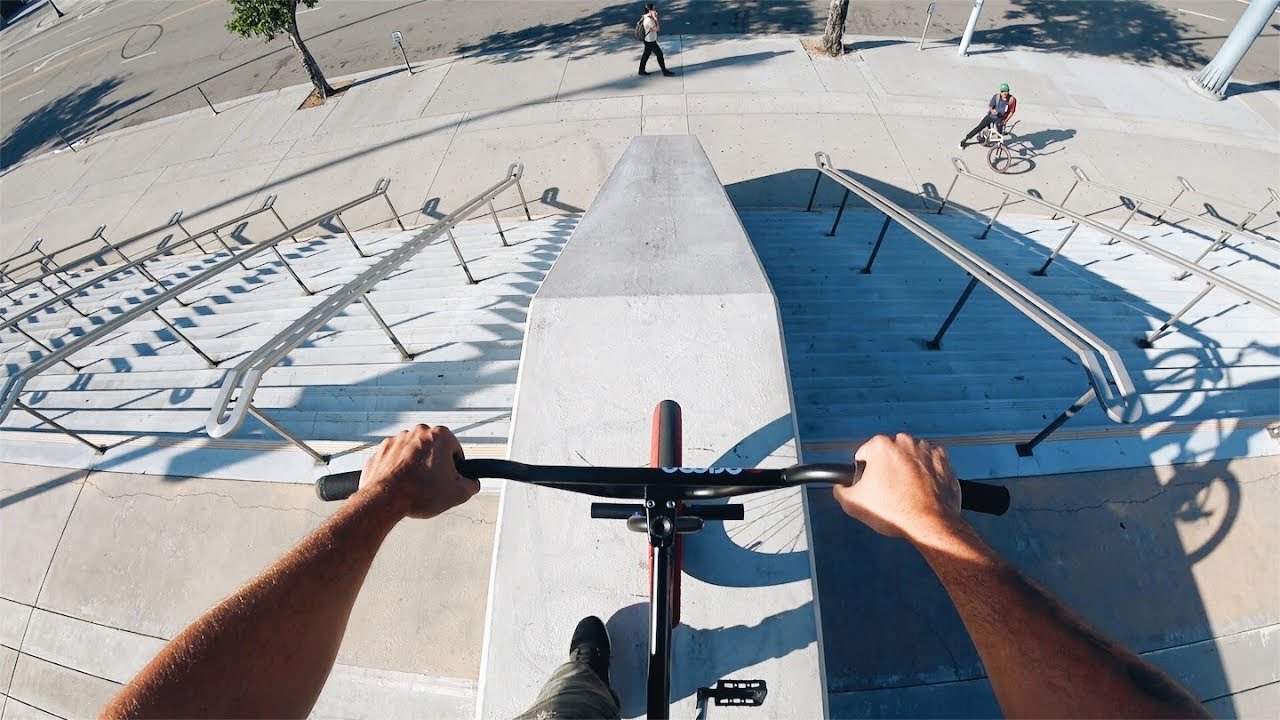 MASSIVE BMX DROP IN! - YouTube