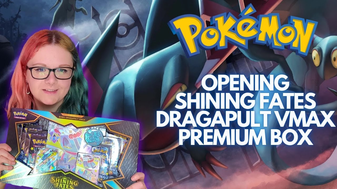 OPENING POKEMON SHINING FATES DRAGAPULT VMAX PREMIUM BOX!! - YouTube
