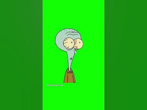 Squidward Nose Shrinking - Green Screen - YouTube