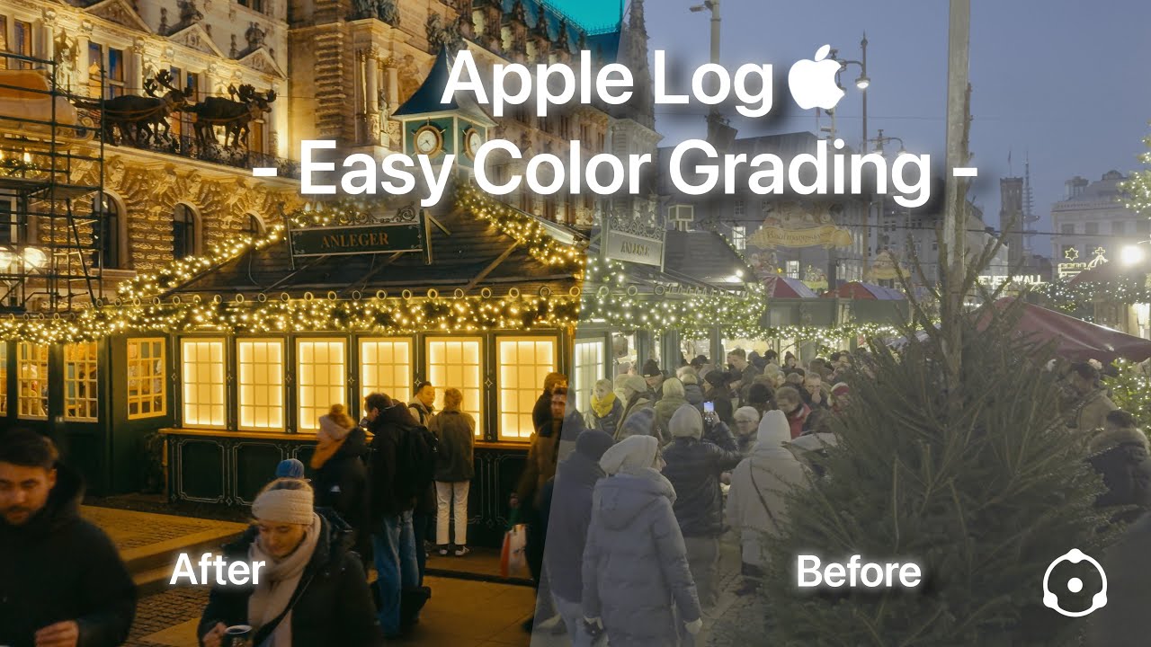 Easy Apple Log Color Grading to Cinematic Video - Film Emulation with ...