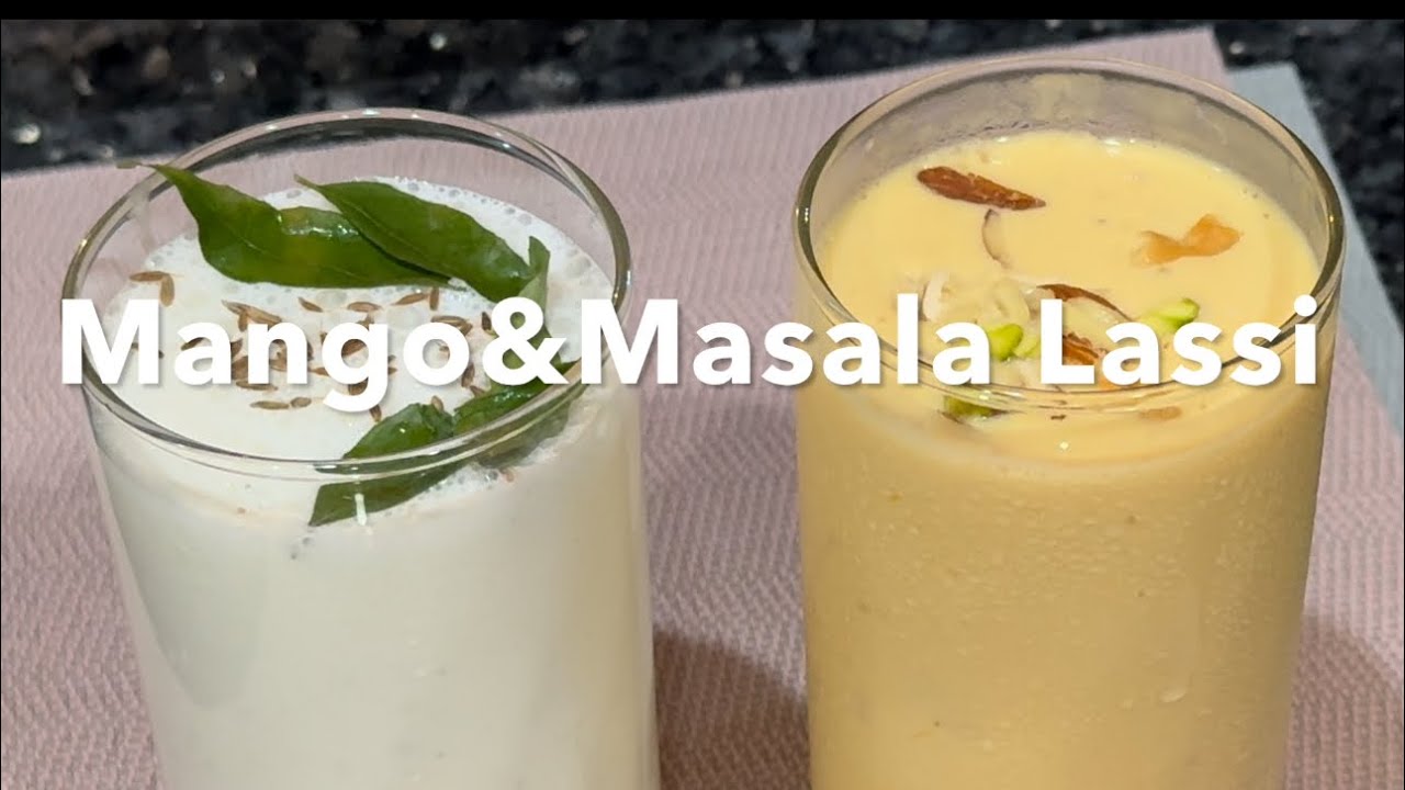 Mango& Masala Lassi / Yogurt Drink with Mango& Ginger chilli - YouTube