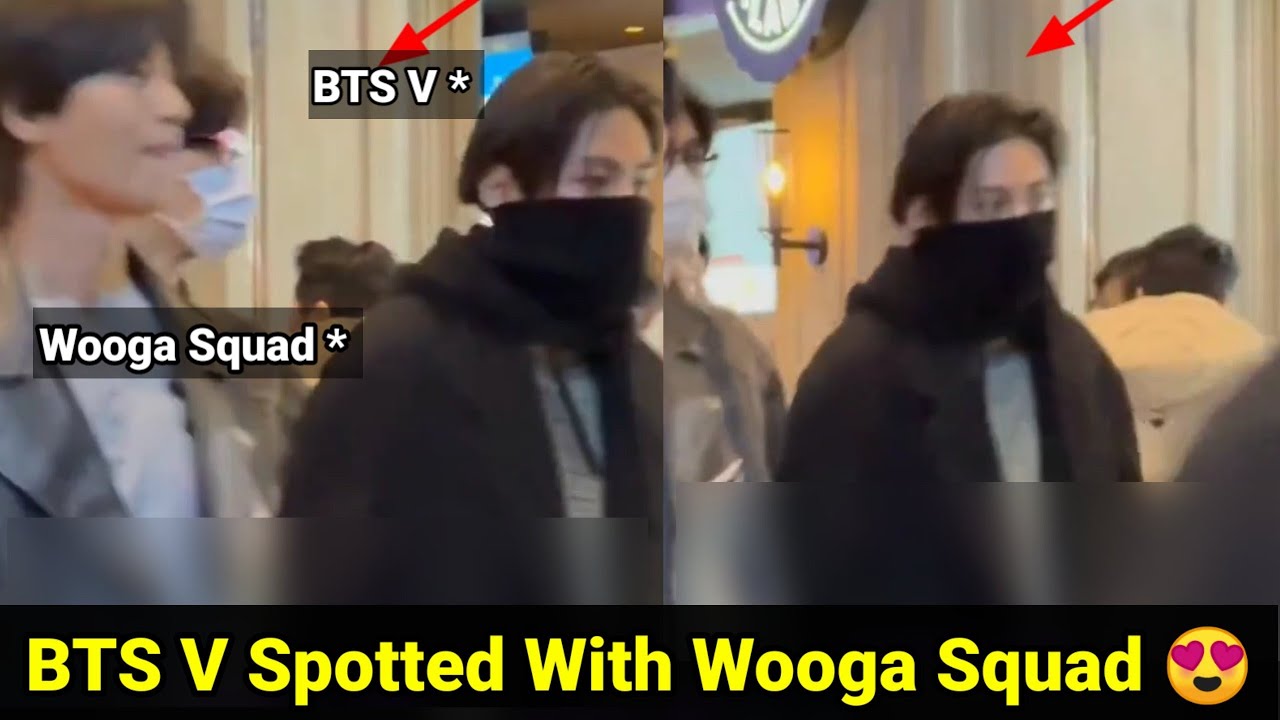 BTS V Spotted With Wooga Squad 😭 | V Fun With Wooga Squad - YouTube