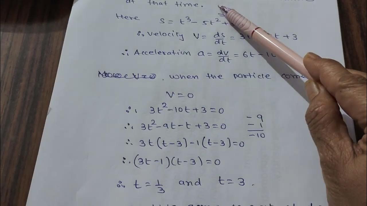 Lecture 13 Diff.and its Appli. Unit 2 Dip.sem 2 ,Ex.21,22(Appli. of Diff. velocity and ...