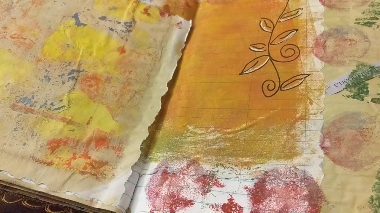 Finally Finished my Altered Composition Book journal - YouTube