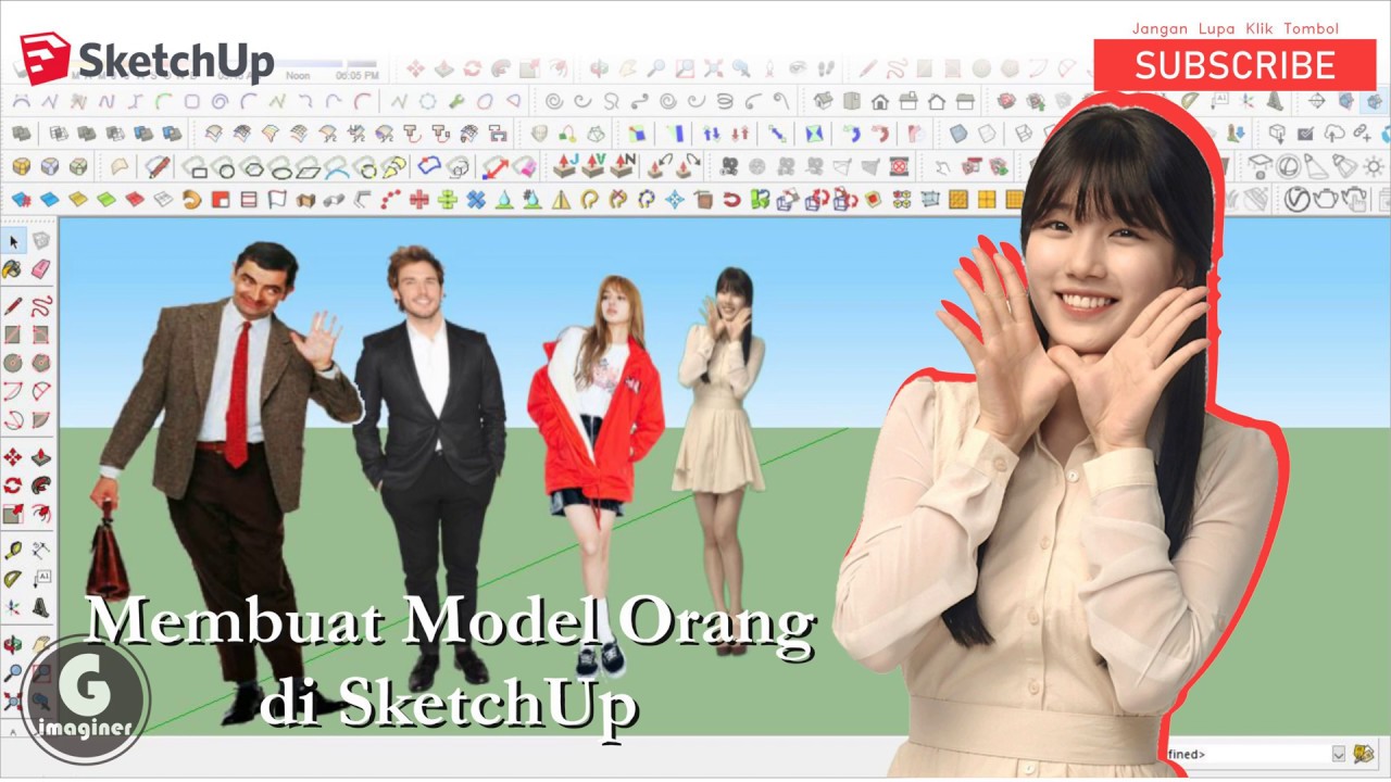 SketchUp : Membuat Model Orang dengan mudah - YouTube