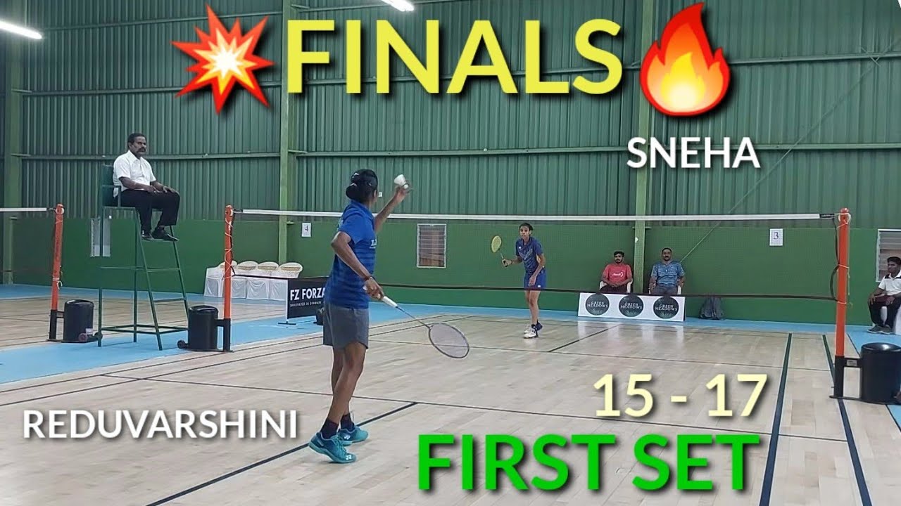Set 1 Sneha Vs Riduvarshini Tamil Nadu Badminton Association Open Tournament 2022 Youtube