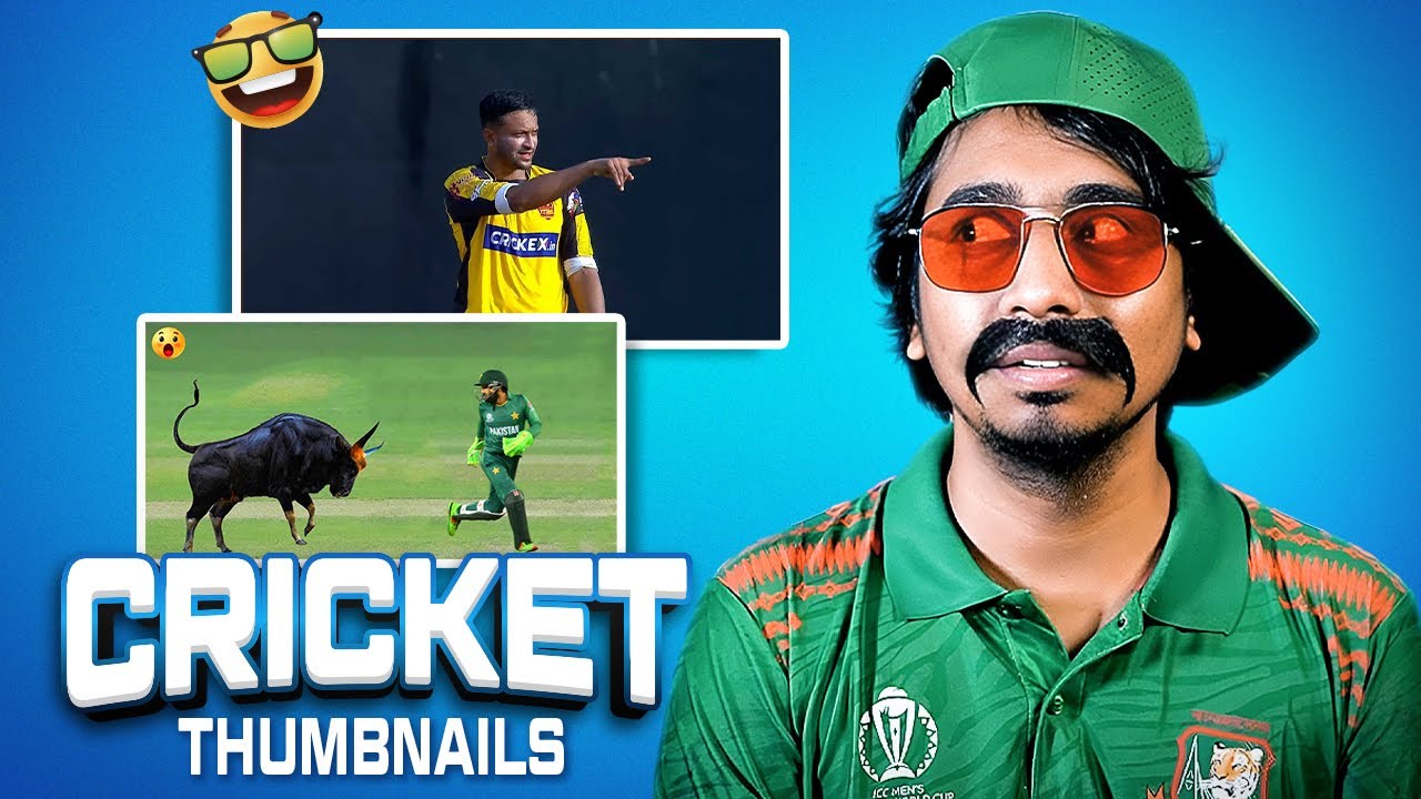 ULTIMATE CRICKET THUMBNAIL - YouTube