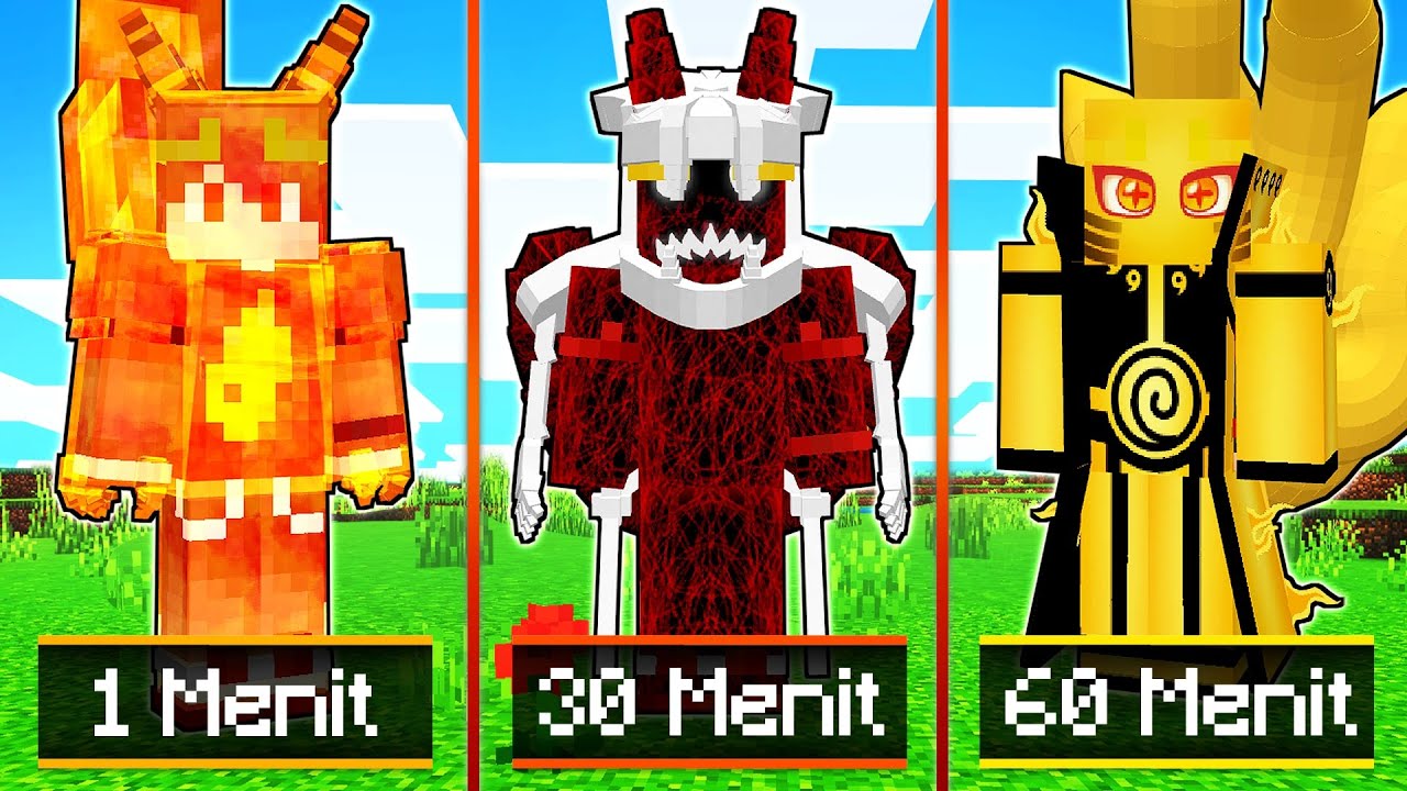 Minecraft Tapi Aku HARUS Mendapatkan Mode Chakra Kurama Dalam 1 Jam ...