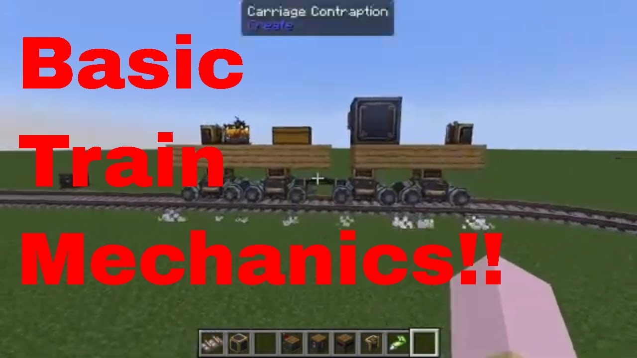 Minecraft Create Mod Tutorial | Basic Train Setup! - YouTube